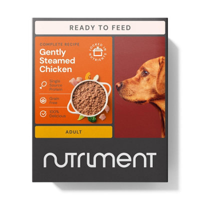 Nutriment Gently Steamed Chicken for Dogs (1 pack) Digestible Grain ...