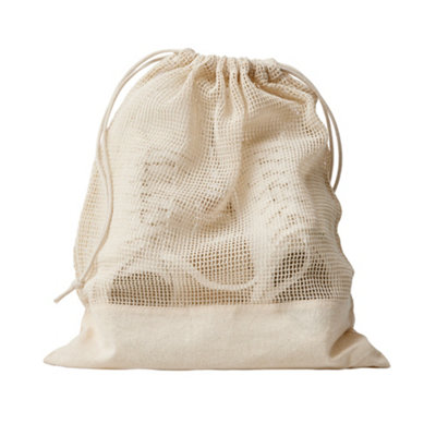 Nutshell Cotton Drawstring Bag Natural (One Size)