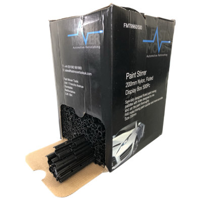 Nylon Fluted Paint Mixing Stirrers. length 200mm. 500 Stirrers Per ...