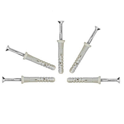 Nylon Hammer Wall Plug Window Door Frame Concrete Brick - Size 6x60mm ...