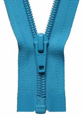 NYLON O/E ZIP 61CM - Nylon Open End Zip: 61cm: Dark Dusky Blue - YKK