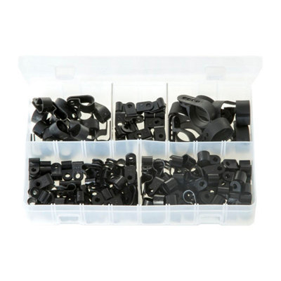 Nylon P-Clips Box of 160 Pieces