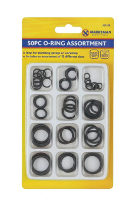 O Rings Rubber Seal Set 50pcs Plumbing Hydraulic Air Tap Washer Repair Kit