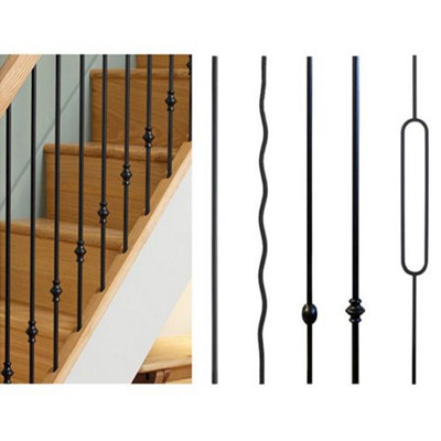 Oak Handrail LHR 3.6m Rake Drilled For 14mm Metal Spindles UK ...