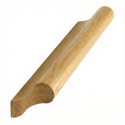 Oak Handrail Pigs Ear 2.4m Wall Mounted Handrail UK Manufactured ...