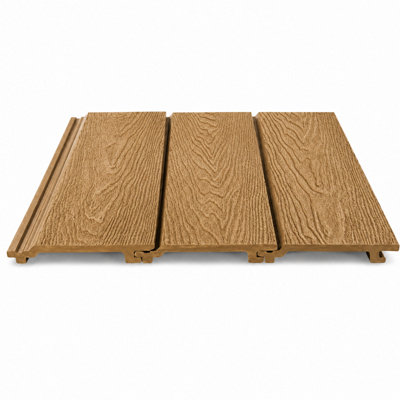 Oak Outdoor Exterior Wall Cladding Panels 290cm Interlocking Composite ...