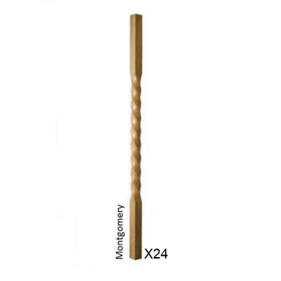 Oak Spindle Montgomery 32mm x 32mm x 900mm - 24 Pack UK Manufactured ...