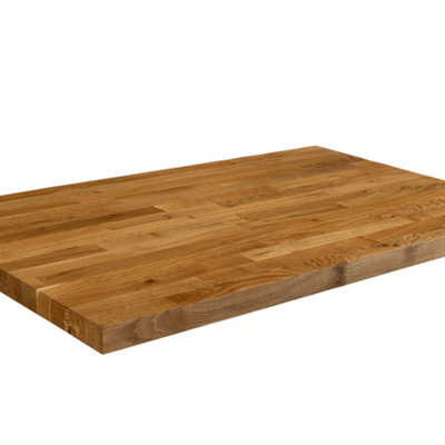 Oak Worktop 2m x 650mm x 38mm - Premium Solid Wood Kitchen Countertop ...
