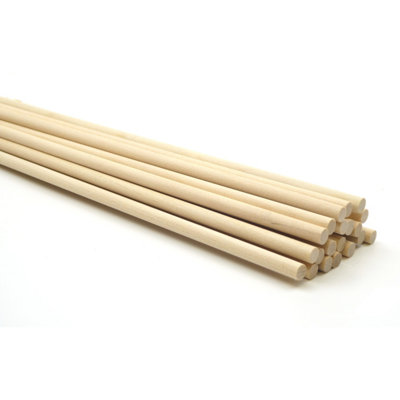 Oakcrafts - 3/8" - 9.5mm Birch Hardwood Dowel 36" Long - Pack of 20 Dowels