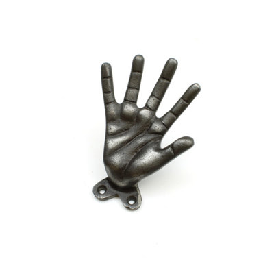 Oakcrafts - Antique Cast Iron Hand Coat Hook