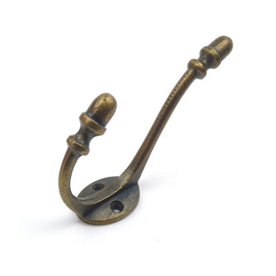 Oakcrafts - Hat & Coat Hook Acorn Design 115mm Antique Cast Iron in ...