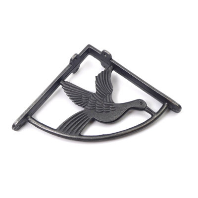 Oakcrafts - Pair of Antique Cast Iron Hummingbird Shelf Brackets ...