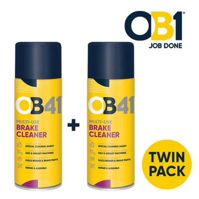 OB41 Multi-Use Brake Cleaner - Cleaner for Brake & Clutch Parts - Non ...