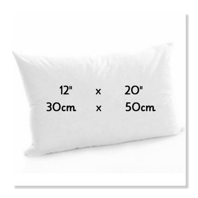 Oblong Cushion Pad Rectangular Shape Deep Fill Hollowfiber Cushions ...