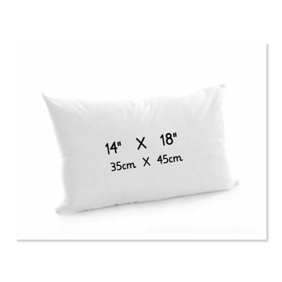 Oblong Cushion Pad Rectangular Shape Deep Fill Hollowfiber Cushions ...