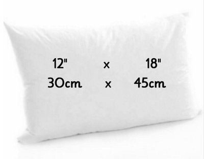 Oblong Cushion Pads Rectangular Shape Cushion Insert Hollowfiber Filled ...