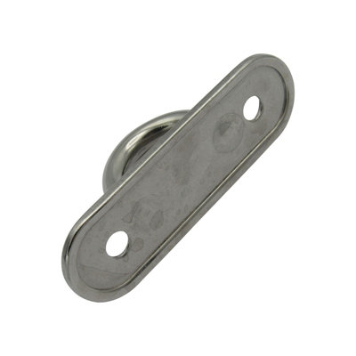 Oblong Pad Eye Plate 5MM Stainless Steel (Marine Rope Hook Loop Rigging)