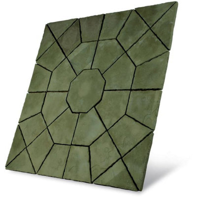 Octagon Paving Patio Kit 'The Henbury' Antique Grey (2.25m x2.25)