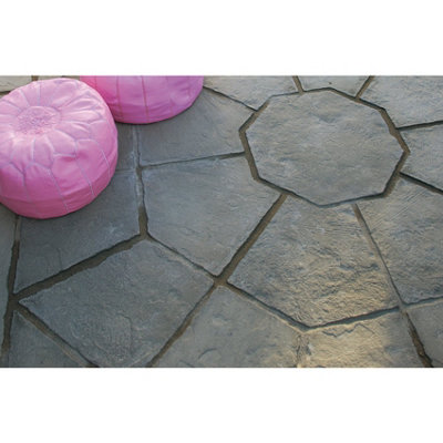 Octagon Paving Patio Kit 'The Henbury' Antique Grey (2.25m x2.25)