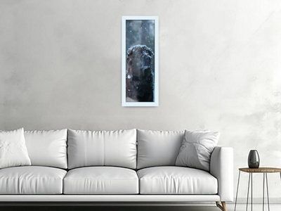 OD Deals Luxurious White 80x40cm Panoramic MDF Wood Frame Clear Perspex ...