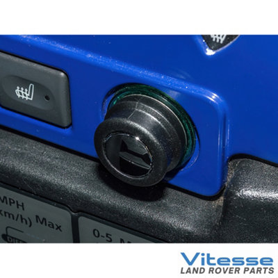 OEM 12V Blanking Plug Cigarette Lighter Socket Chrome Top Fits Defender ...