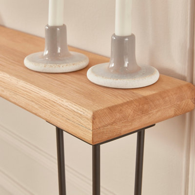 Off the Grain Hallway Console Table - Solid Oak Entryway Table - 140cm (L)