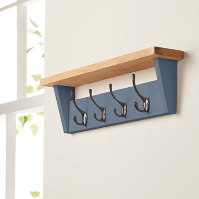 Buy Off the Grain Stiffkey Blue Coat Rack with Storage Shelf - 62cm (L ...