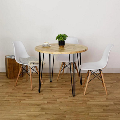 Off the Grain Wood Circular Dining Table - Wooden 110cm Diameter ...