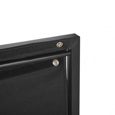 Office Desk with Memo Board VINCE Black 118 cm 60 cm