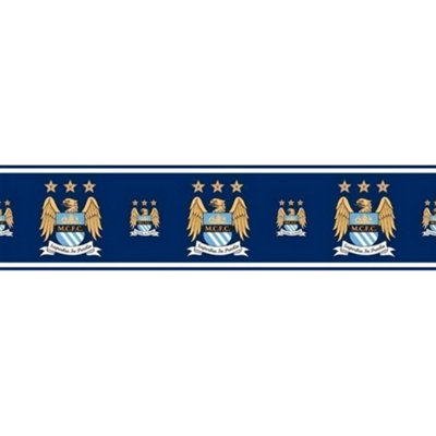 Official Manchester City Football Wallpaper Border MCFC Soccer Blues Etihad