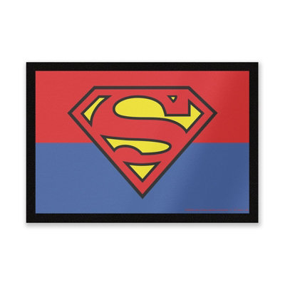 Official Superman Core Superman Logo Entrance Mat 40cm x 60cm dimension ...