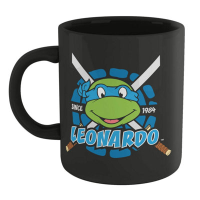 Official Teenage Mutant Ninja Turtles Leonardo Mug - Black 100% Ceramic ...