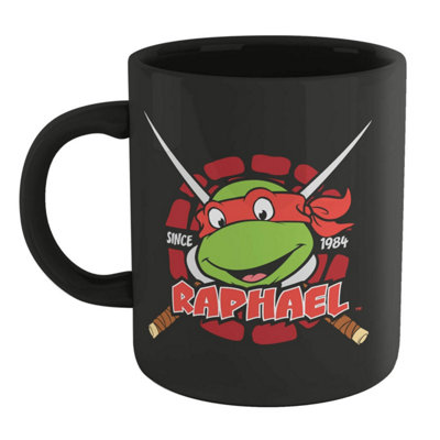 Official Teenage Mutant Ninja Turtles Raphael Mug - Black 100% Ceramic ...