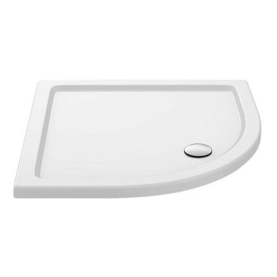 Offset Quadrant Shower Tray White Finish 700x700mm Slimline 40 mm