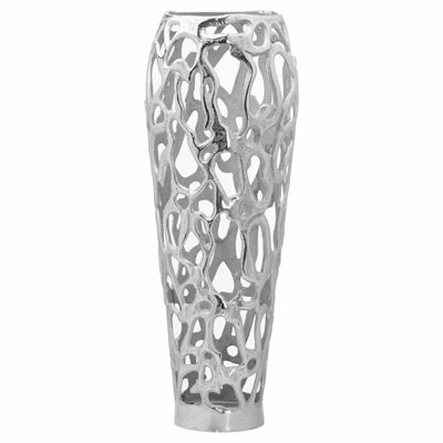 Ohlson Large Perforated Coral Inspired Vase - Metal - L16 x W16 x H63 ...