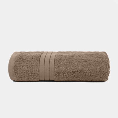 OHS Luxury 100% Cotton Bath Towel, 70 x 115cm - Mocha