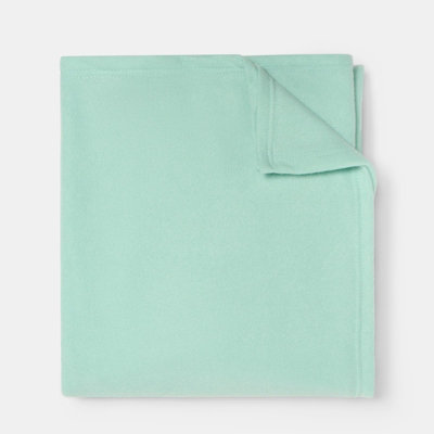 OHS Ultra Soft Polar Fleece Throw Lightweight Blanket Bedspread, Mint ...