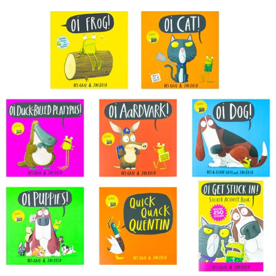 Oi Frog and Friends 8 Books Collection Set By Kes Gray (Oi Frog, Oi Dog ...