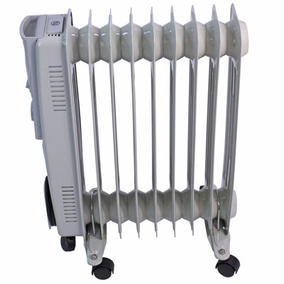 Oil Filled Portable Radiator 2000W Electric Heater 9 Fins 3 settings ...