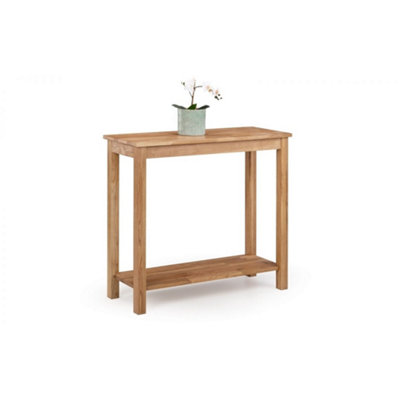 Oiled Oak Console Table - 90cm