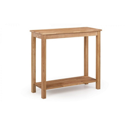 Oiled Oak Console Table - 90cm