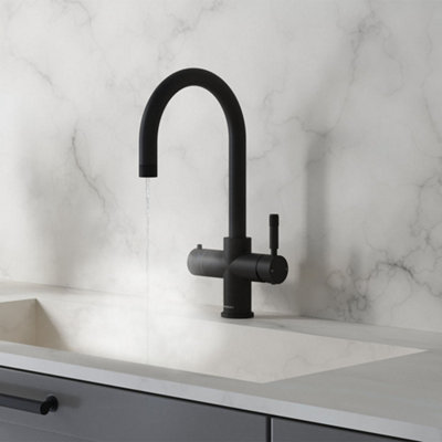 Olan Matt Black 4 in 1 Instant Boiling Water Tap