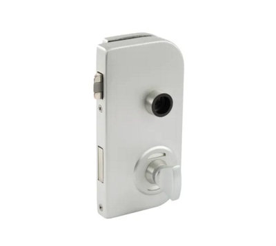 Olis glass door lock WC, DIN right, stainless steel colour C31