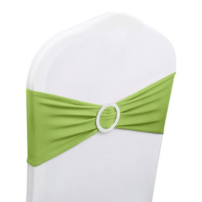 Olive Green Spandex Chair Band with Slider Buckle Stretchy Chair Band ...