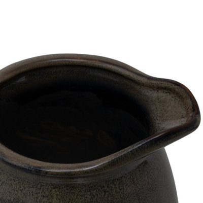 Olive Olpe Ceramic Vase with Reactive Glaze - 3 Sizes Available