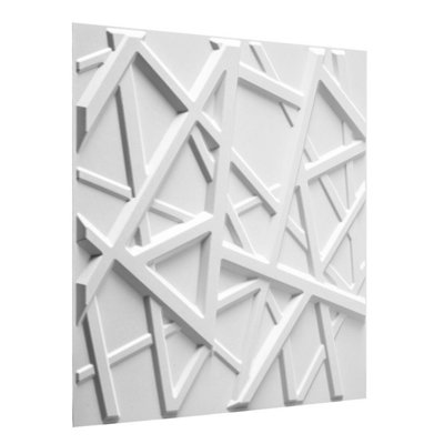 Olivia Design 3D Wall Panels - 12 Off-White Panels (50x50cm) - Peel and ...