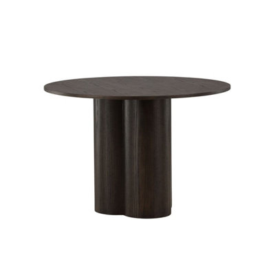 Olivia Mocca Round Dining Table - 110cm