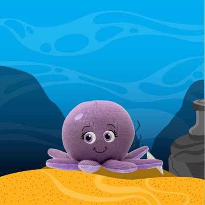 Olly The Octopus-Knitty Friends Ocean Collection
