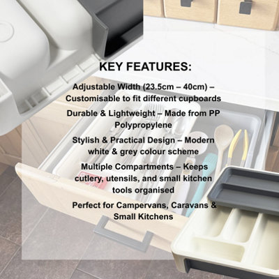 OLPRO Extendable Drawer Organiser