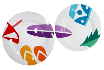 OLPRO Outdoor Leisure Products Spring Bay Melamine Set (16 Piece)